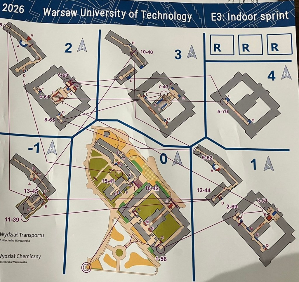 Indoor-O in Poland – Border Liners Orienteering Club